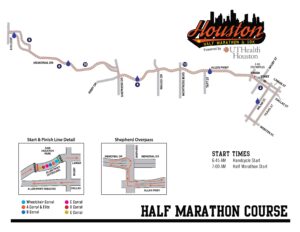 Race Course Map – Houston Half
